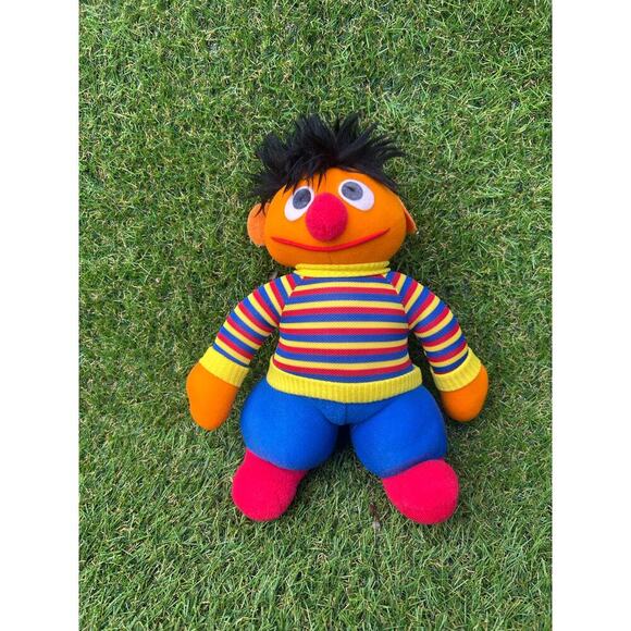 Sesame Street | Toys | Vintage Sesame Street Ernie Stuffed Toy | Poshmark